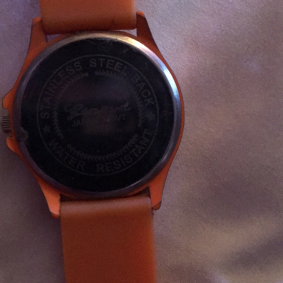 Geneva | Accessories | Orange Geneva Quartz Watch Stainless Steel ...